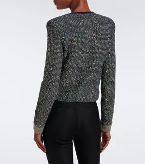 Balmain Sequined Tweed Jacket