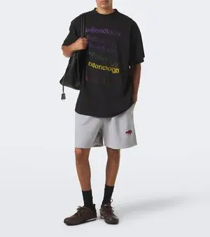 Balenciaga Cotton Jersey Shorts