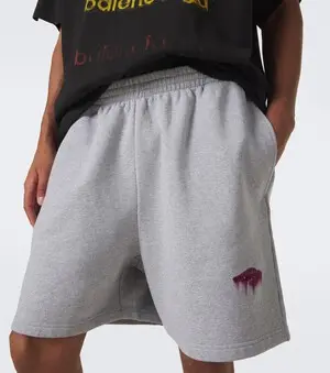 Balenciaga Cotton Jersey Shorts