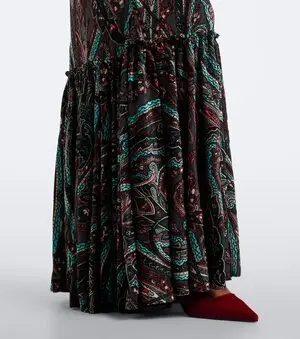 Etro Paisley Embroidered Gown