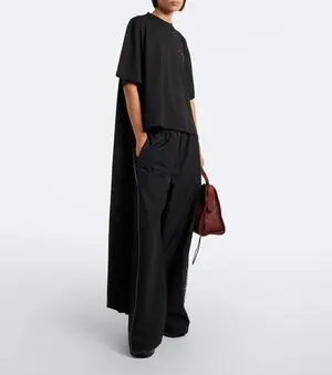 Balenciaga Asymmetric Cotton Jersey T-shirt