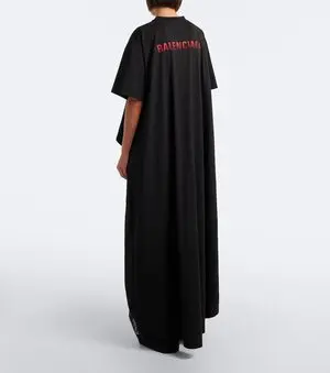 Balenciaga Asymmetric Cotton Jersey T-shirt