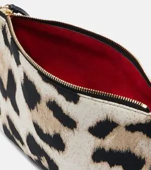 Givenchy Voyou Leopard-print Canvas Pouch