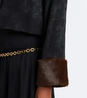 Rixo Luanne Jacquard Cropped Jacket