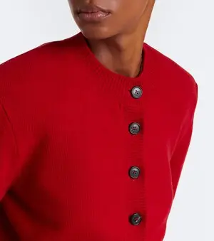 RÓHE Cropped Wool Cardigan