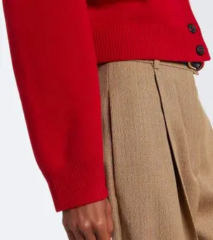 RÓHE Cropped Wool Cardigan