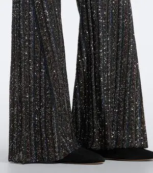 Missoni Knitted Sequined Wide-leg Trousers
