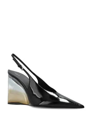 Alaïa Leather Wedge Shoes