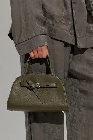 Tory Burch Leather Bag Romy Small - Green