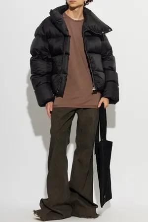 Rick Owens Cotton Denim Wide Leg Jeans