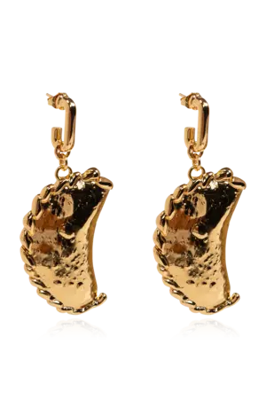 Moschino Brass Earrings - Gold