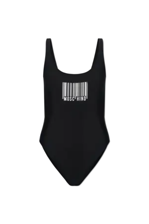 Moschino Barcode Graphic One-piece Swimsuit - Black