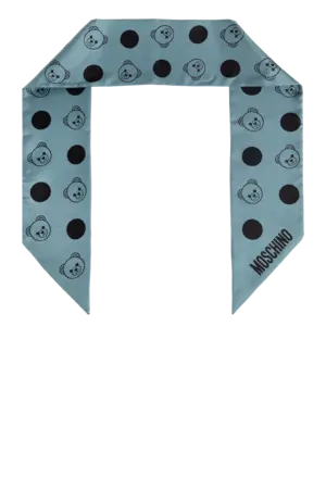 Moschino Silk Scarf - Blue