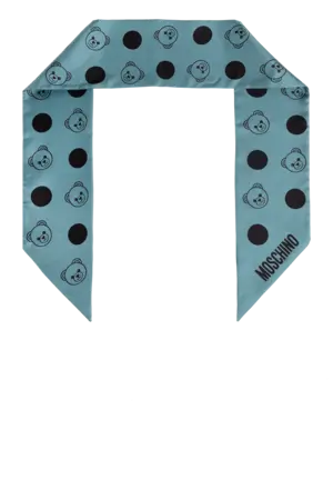 Moschino Silk Scarf - Blue