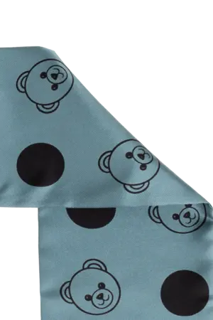 Moschino Silk Scarf - Blue