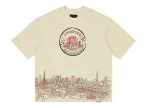GODSPEED Tokyo Skyline T-shirt - Bone