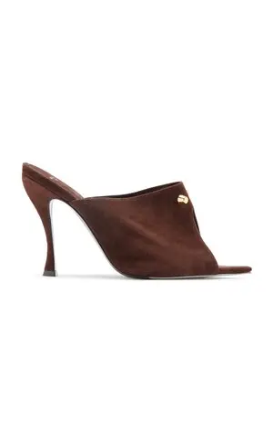 Balenciaga Midnight City Suede Mules - Brown
