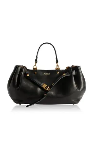 Balenciaga Fan Leather Carryall Bag