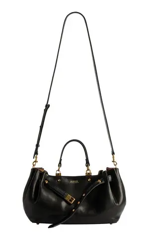 Balenciaga Fan Leather Carryall Bag