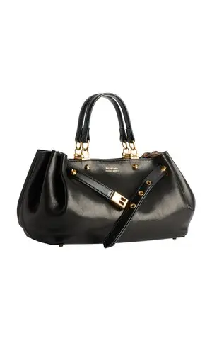Balenciaga Fan Leather Carryall Bag