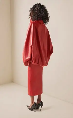 Balenciaga Leather Coat