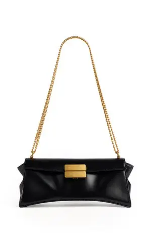 Balenciaga Hg Avenue Small E/w Leather Bag - Black
