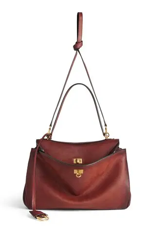 Balenciaga Rodeo Leather Top Handle Bag
