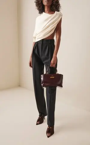 Balenciaga Asymmetrical Silk Top