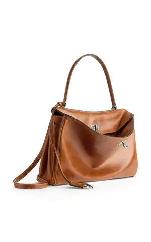 Balenciaga Rodeo Medium Leather Top Handle Bag