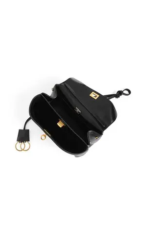 Balenciaga Rodeo Leather Top Handle Bag - Black