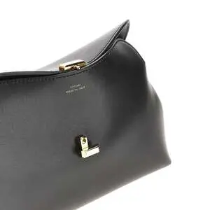 TOTEME Leather T-lock Clutch
