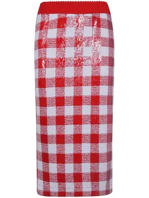 Essentiel Antwerp Plaid Skirt Firestarter