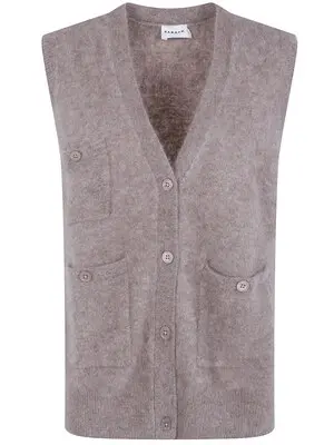 P.a.r.o.s.h P. A.r. O.s. H. Sweater V Neck "yak V Neck Gilet - Brown