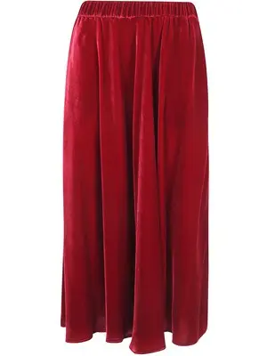 Aspesi Classic Long Velvet Skirt