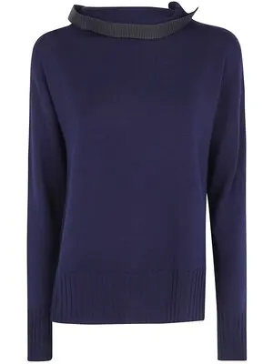 PIERANTONIOGASPARI Sweater High Neck "1v6828m. Qa9 V48 - Blue