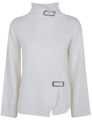 PIERANTONIOGASPARI Sweater With Buckles "1v6817m. Qa8 V02 Milk - White