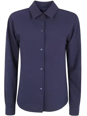 Aspesi Shirt Long Sleeve "wool Blend Shirt - Blue