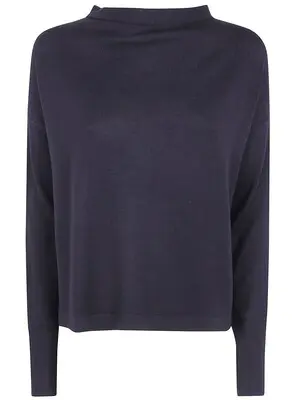 MA`RY`YA Sweater Boat Neck "tape Back Merino