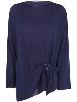 PIERANTONIOGASPARI Sweater Equal Neck "equal Neck Sweater With Buckles - Blue