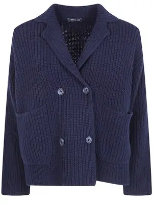 ANNECLAIRE Double Breasted Extrafine Merino Jacket