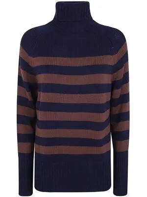 BASE Striped Turtleneck Sweater