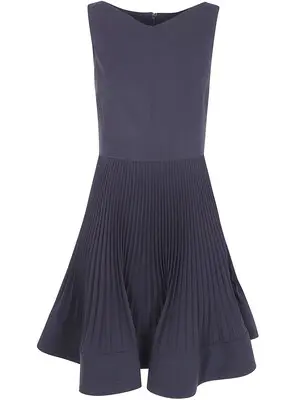 Emporio Armani Pleated Dress - Black