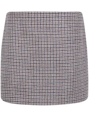 P.a.r.o.s.h Laurie Check Pattern Wool Skirt