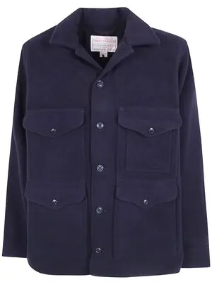 Filson Wool Mackinaw Cruiser Jacket - Blue