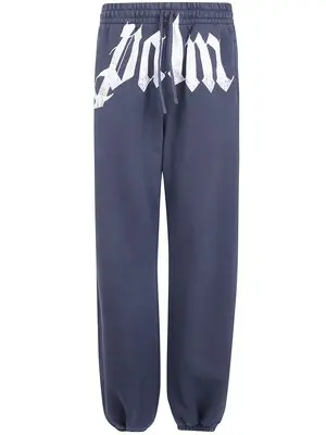 Palm Angels Pants Big Waist Logo - Black