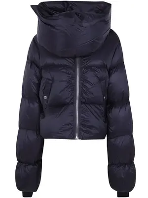 Rick Owens Hooded Funnel Neck Jacket