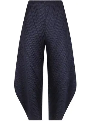 PLEATS PLEASE Pants Pleated "thicker Bottoms 1" Barrel - Black