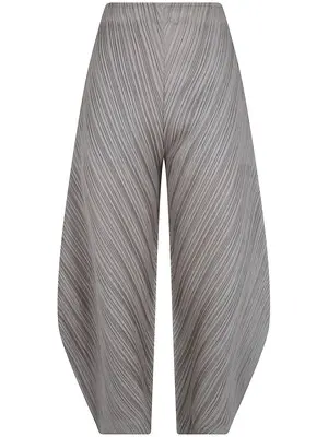 PLEATS PLEASE Pants Barrel Trousers "thicker Bottoms 1 - Beige