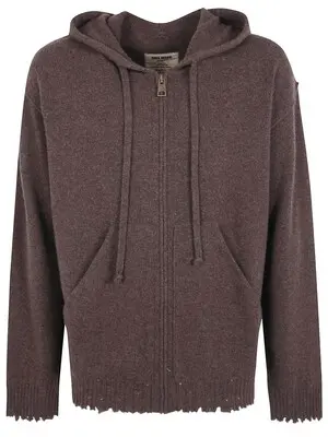 UMA WANG Hooded Cashmere Sweater