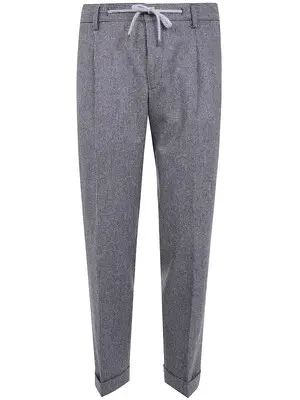 BARBA NAPOLI Pants Wool 100% Virgin Wool "roma" Chino Trousers - Brown